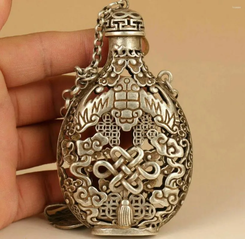 DHgate.com:Handcrafted Tibetan Silver Copper Snuff Bottle | Solid Bat ...