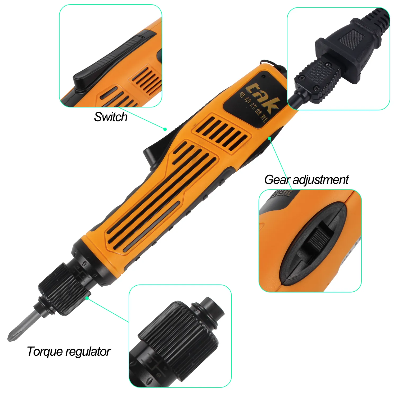 Industrial Electric Screwdriver High Power Electric Impact Drill Multi ...