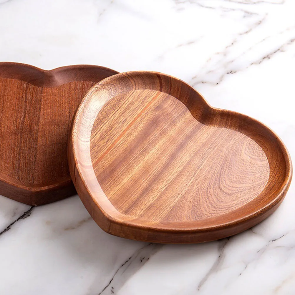 Heart Shaped Dishes: Decorative Wooden Serving Trays for Valentine's ...