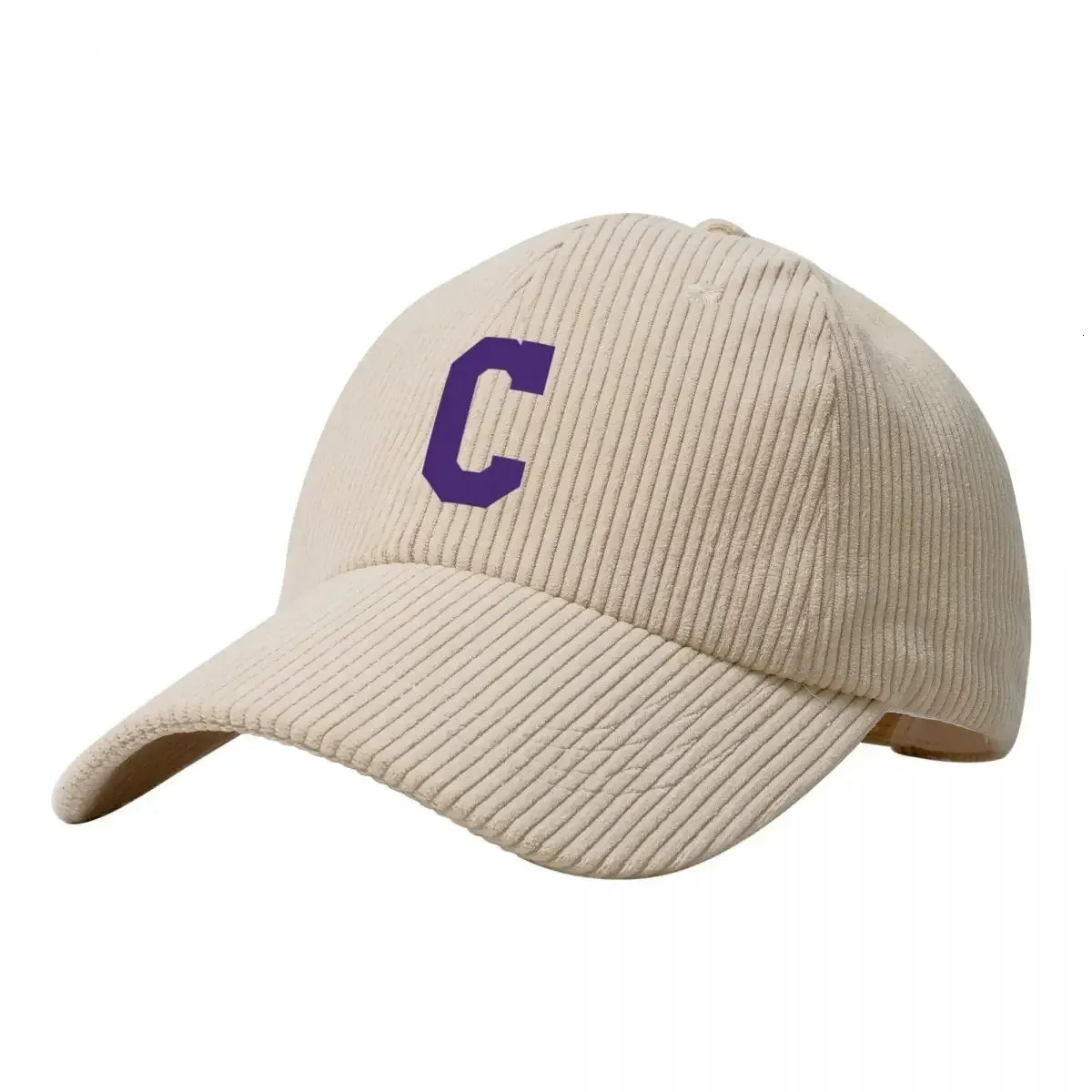 Alphabet Purple C Sports Letter C Corduroy Baseball Cap Rave Military ...