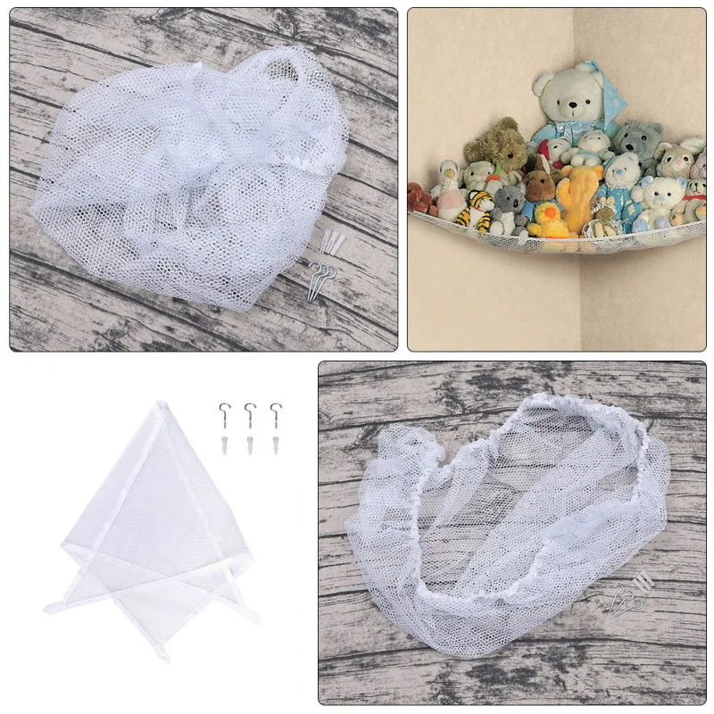 Plush Toy Organizer Mesh Net Hanger for Stuffed Animals Hanging Storage ...