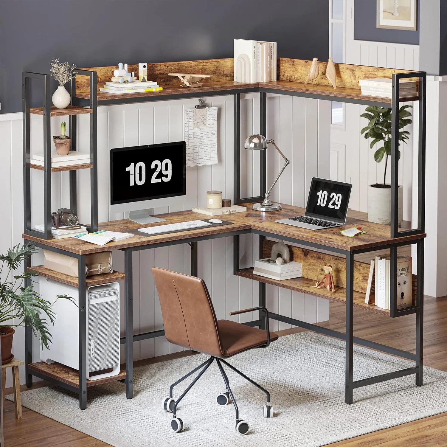 Gaming L Desk With Hutch: Large Corner Computer Desk... From Homepro18 ...