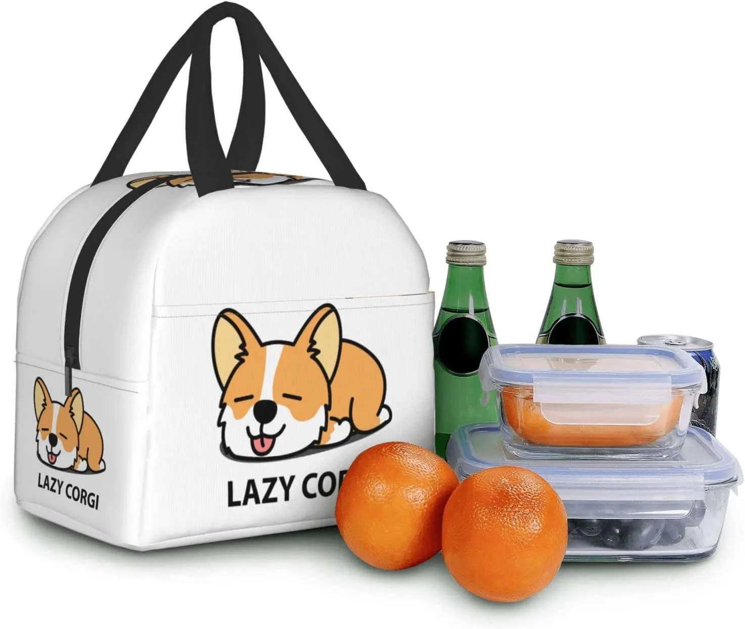 Lazy Corgi Bento Lunch Box - Insulated, Leakproof, Waterproof Lunch Bag ...