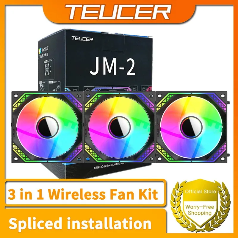 Teucer JM2 Argb Cooling Fan Kit Зеркальный Цикл Светильник, PWM 800 2000RPM, 360 Миллиметровый ...