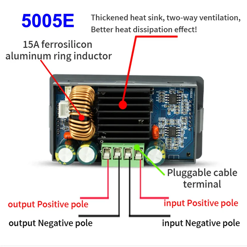 Variable DC-DC Buck Converter Module 8A 50V 400W Adjustable Step Down ...