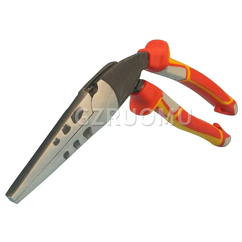 U Shaped Curved Handle Angle Arc Bending Insulated Needle Nose Pliers ...
