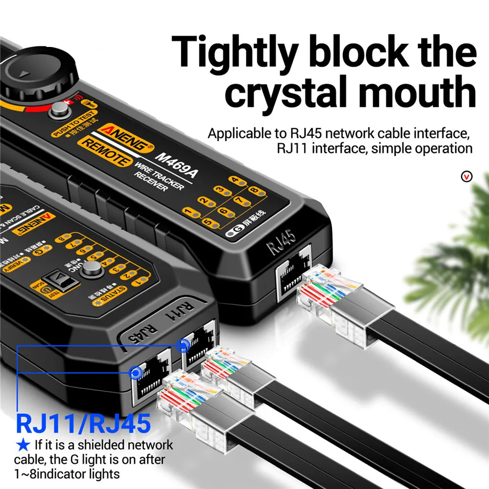 RJ45 RJ11 Network Cable Tester Smart Wire Tracker For Office, School ...