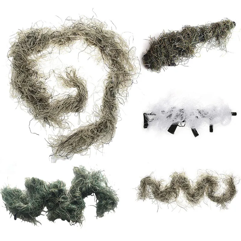 Camouflage Hunting Rifle Wrap The Rope Grass Type Ghillie Suit Cover ...