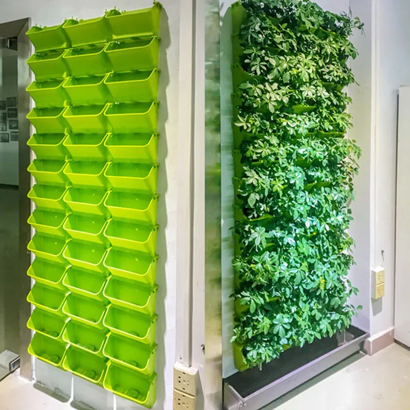 plastic vertical wall planters