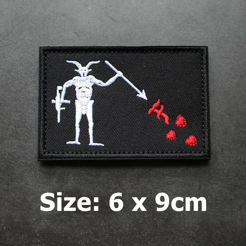 Military Embroidered Patches Tactical Armband Badge Pirate Soldier ...