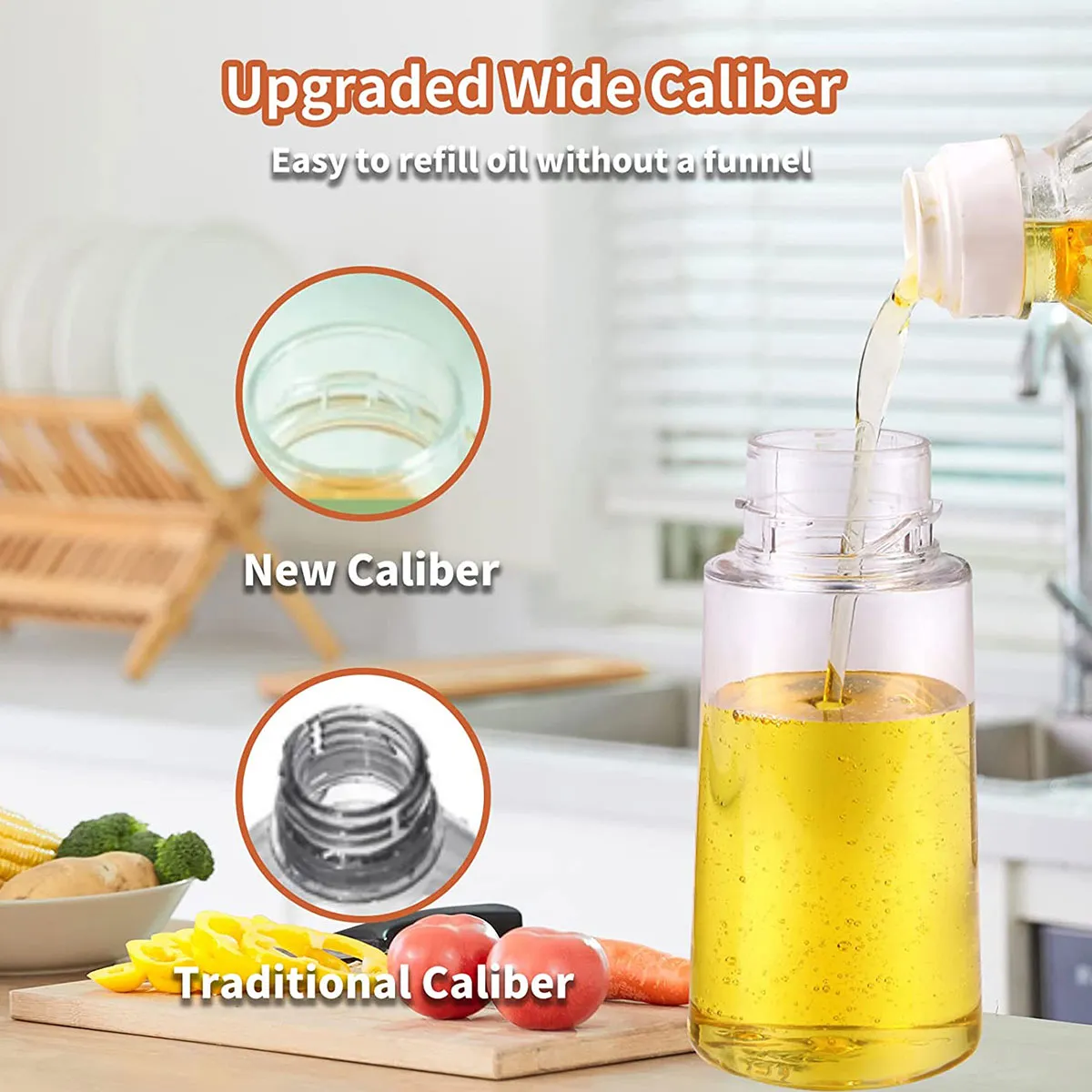 DHgate.com:Olive Oil Sprayer for Cooking, 200ml BPA-Free Oil Mister Bottle with Adjustable ...