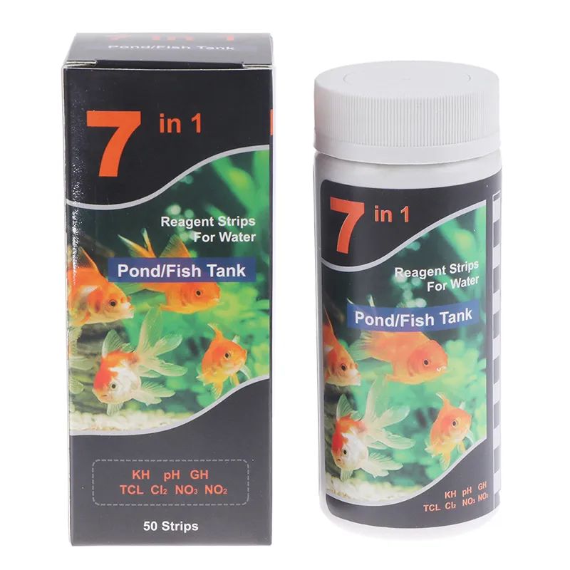 7-in-1 Aquarium Testing Kit for Freshwater and Saltwater - Pond Test ...