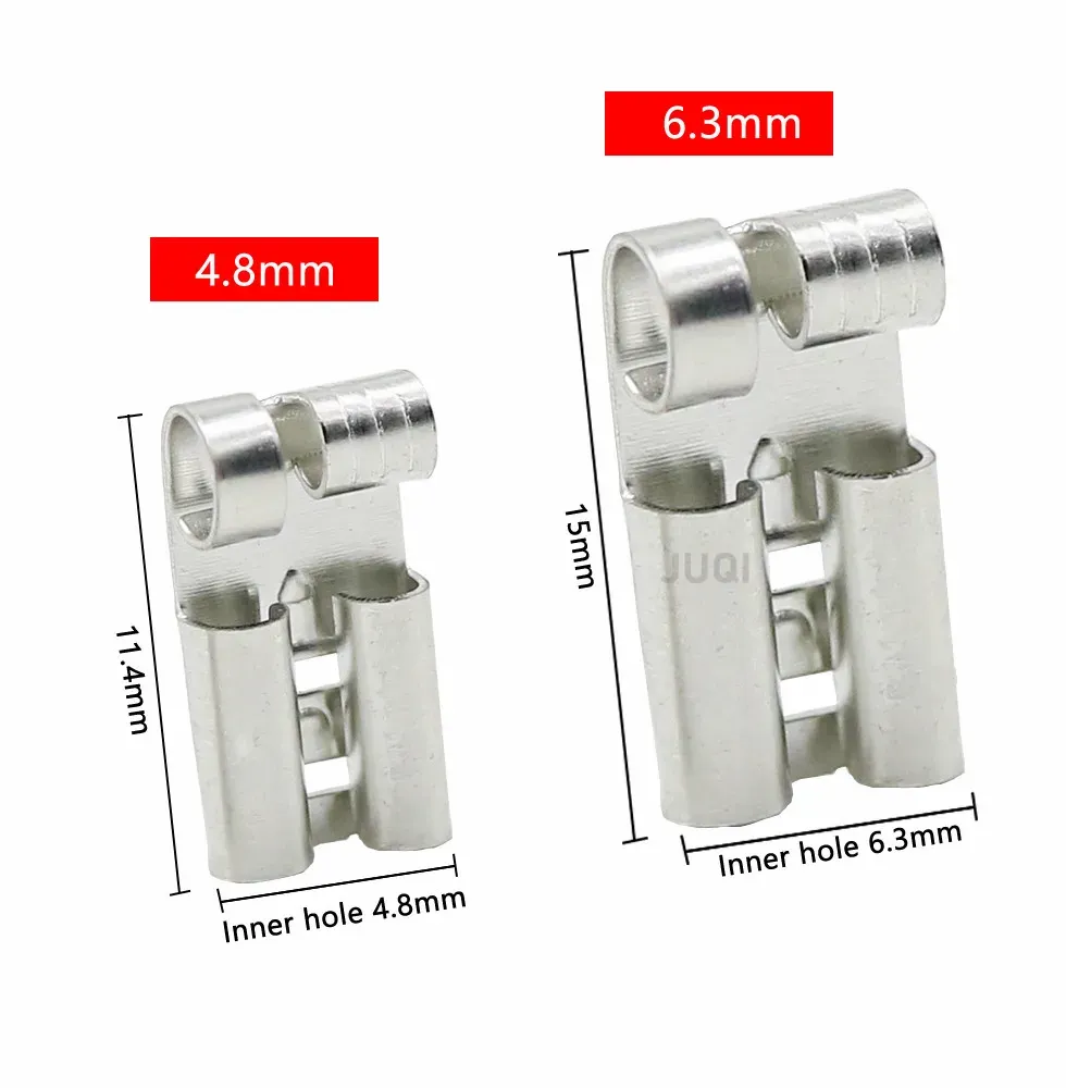 DJD031 2 Brass Crimp Terminal Female Spade Connectors Car Socket Pins 4 ...