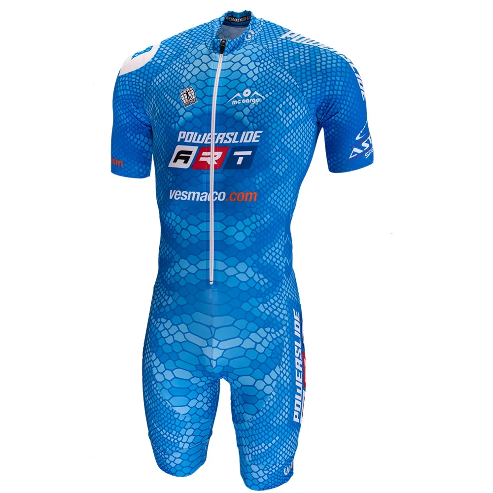 Powerslide Mens Speed Skating Suit Inline Racing Skinsuit Tight Fit For ...