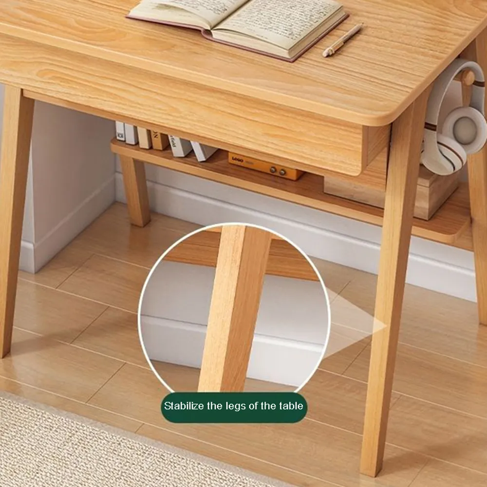 student writing table