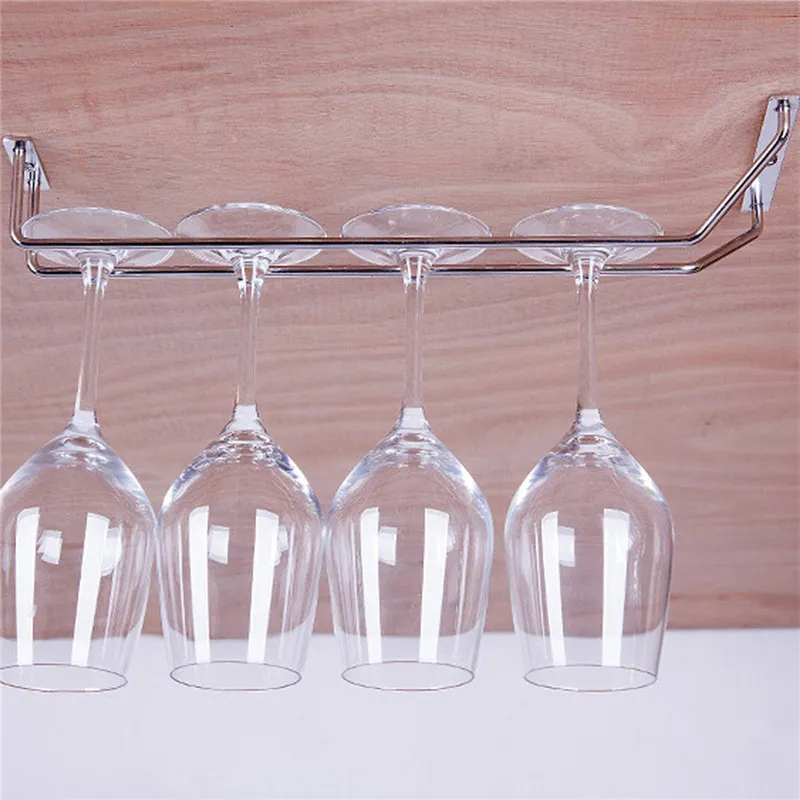Wine Display Racks Stainless Steel Stemware Holder Upside Down Wine ...