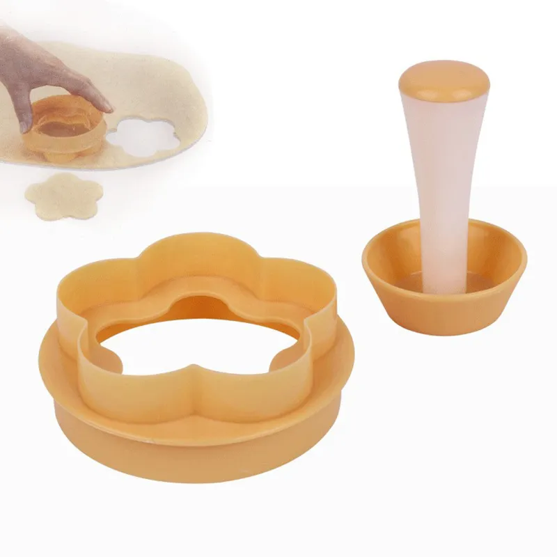 Premium Round Cookie Cutter Set with Pastry Tamper for Baking Muffins ...