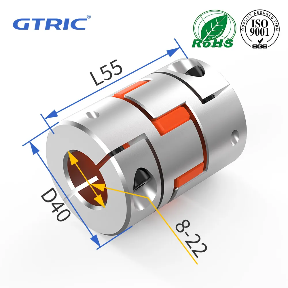Flexible Shaft Coupler Aluminum Elastic Spider 3 Jaw Coupling for ...