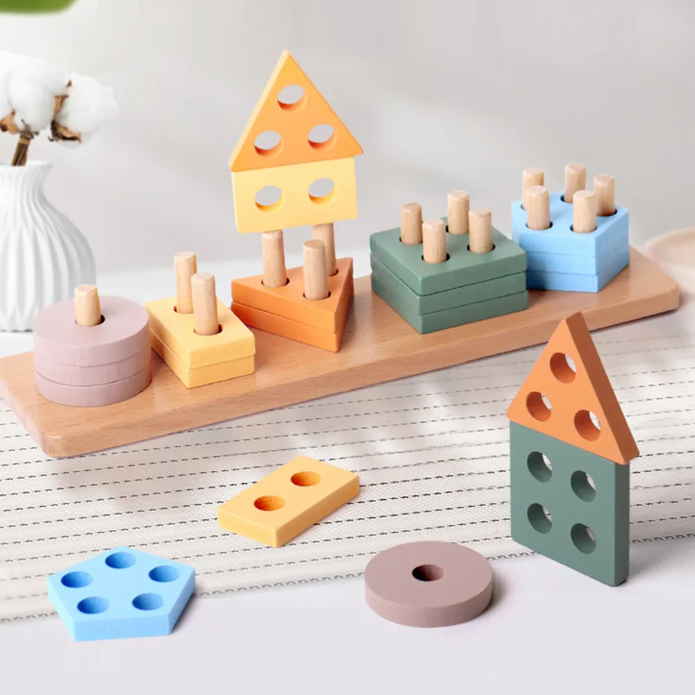 DHgate.com:Wooden Building Blocks Toy for Kids: Early Learning ...