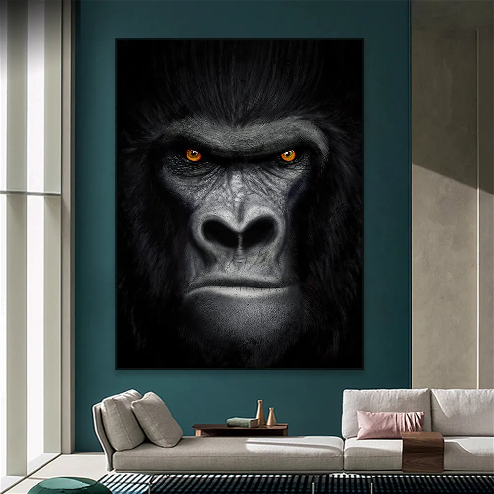 gorilla head wall mount