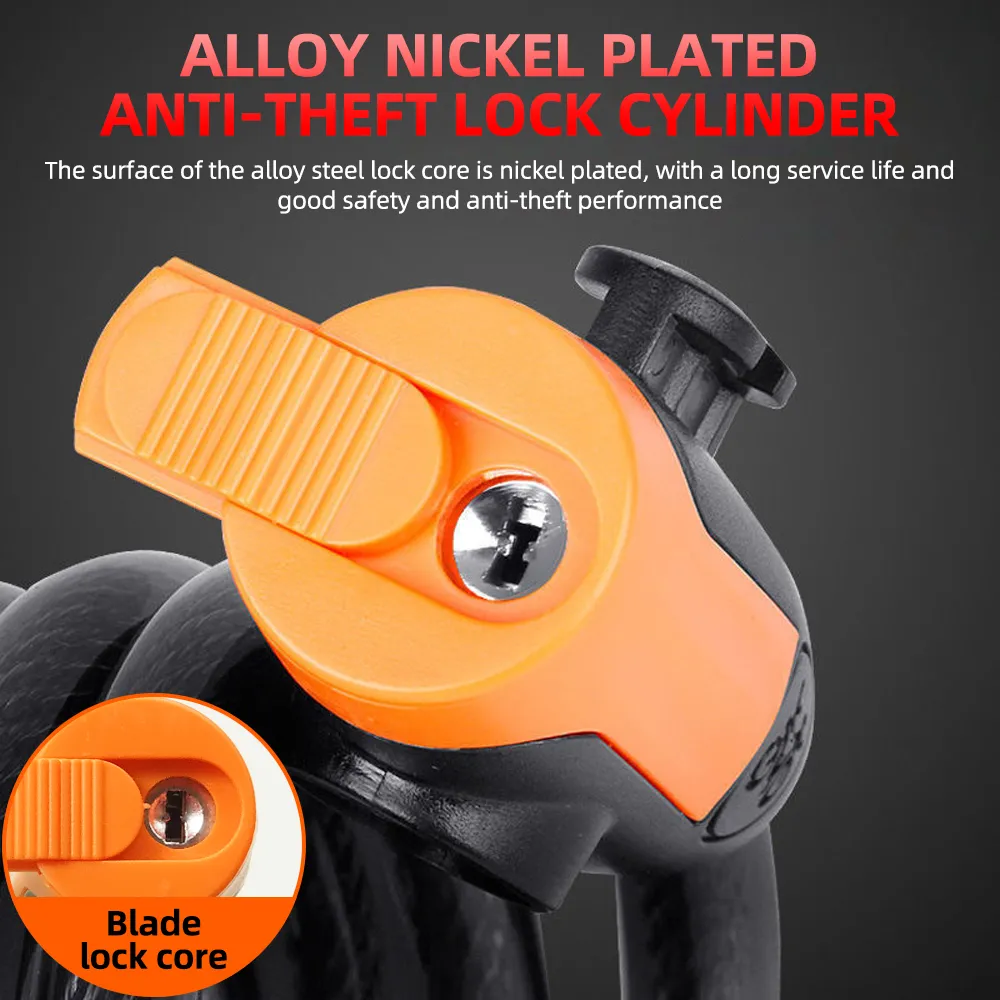 Secure Your Bike with Universal lock for cable Key - Anti-Theft Scooter ...