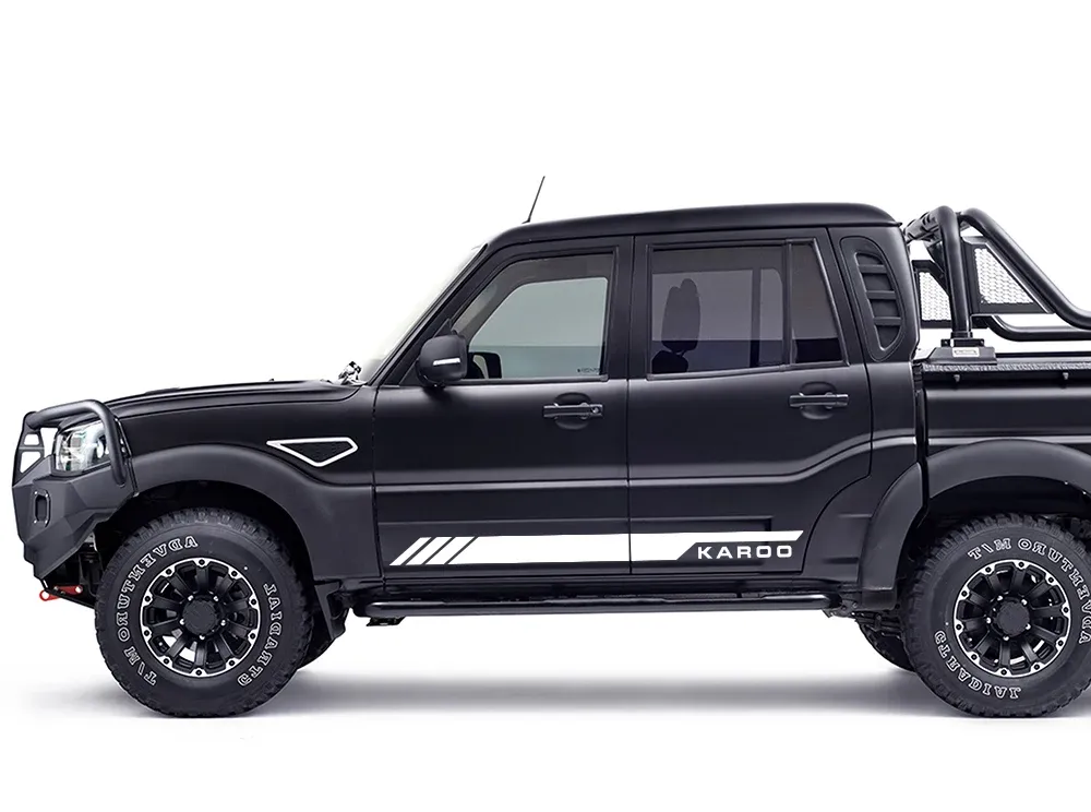 Pickup Door Side Skirt Stripes Sticker For Mahindra Karoo S6 S10 S11 DC ...