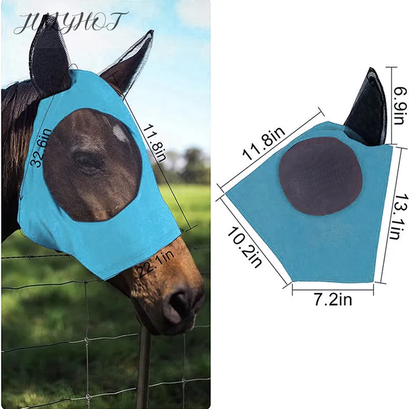 DHgate.com:Equine Comfort: Anti-Fly Mesh Horse Mask with Full Coverage ...