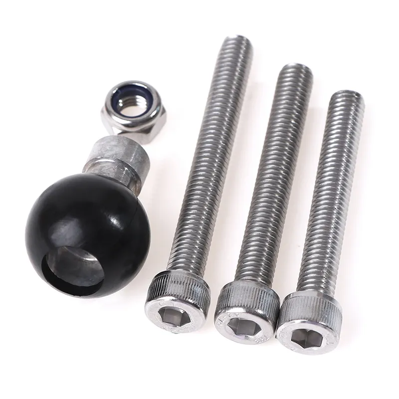 Universal Motorcycle Handlebar Clamp Mount 25mm Ball Base with M8 ...