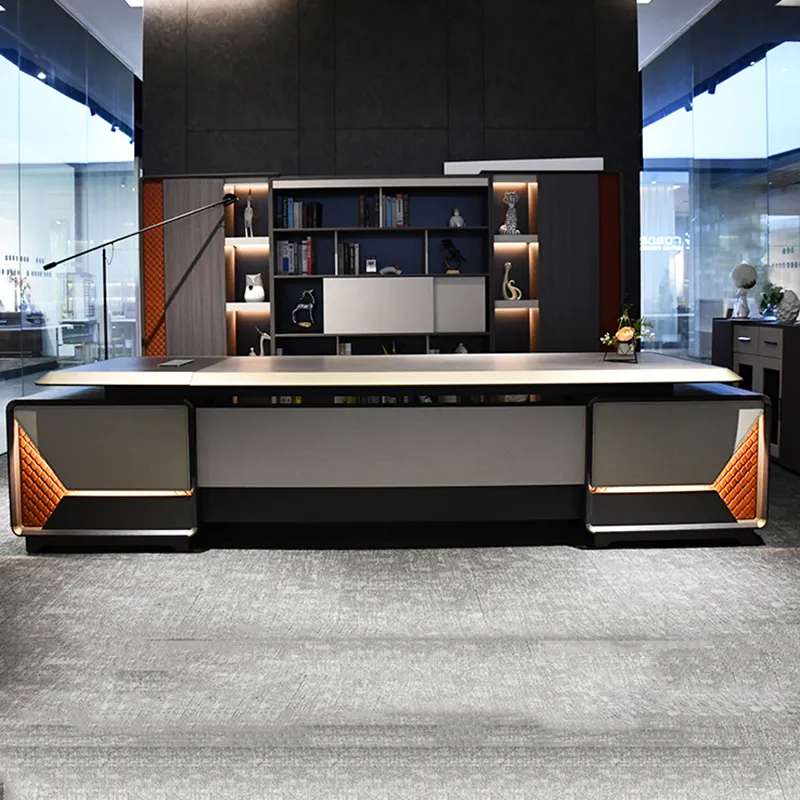 Wholesale Modern Setup Vanity Desk Executive Shelf Desktop Riser Wood ...