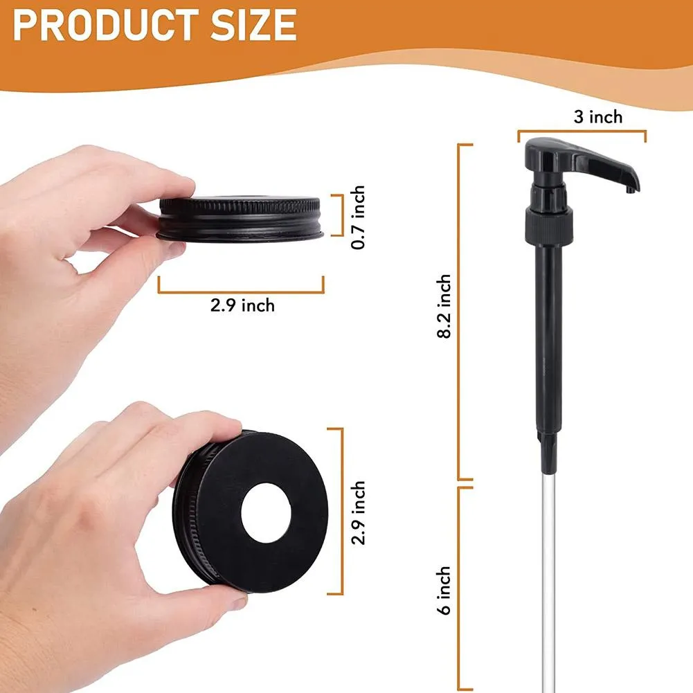 Indenter Pump Syrup Dispenser With Honey Lids Drop For Sauce, Ketchup ...