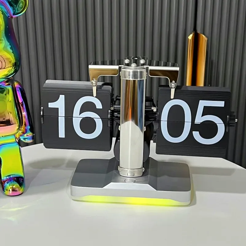 Retro Flip Table Clock - European Style Desk Clock, Cool Desk Clocks ...