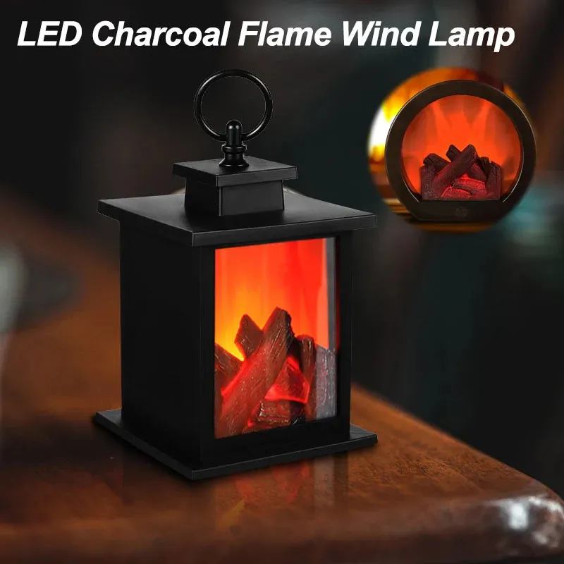 Simulation fireplace artificial flame decoration with LED charcoal ...