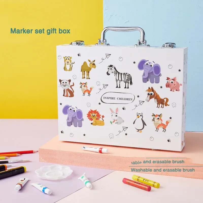 suitcase drawing set