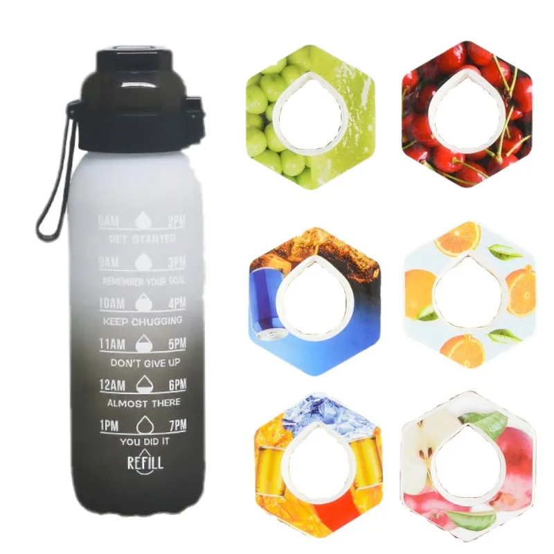 Multicolor Tritan Cups With Straw Lid, 3 Flavors, Fragrance Ring ...