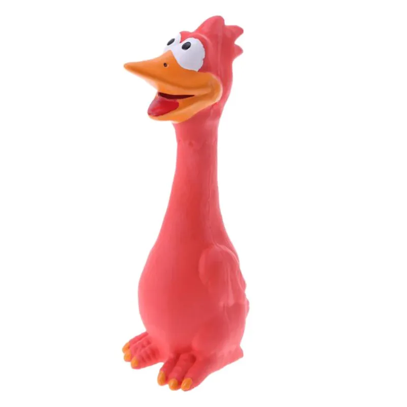 Pet Rubber Latex Squeal Chicken Sound Toy - Dog Chew Toy, Interactive ...