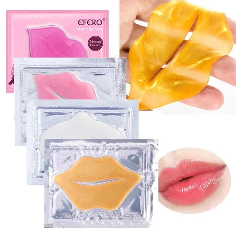 Collagen Lip Mask Hydrating Patches Repair Lines Lip Plumper ...