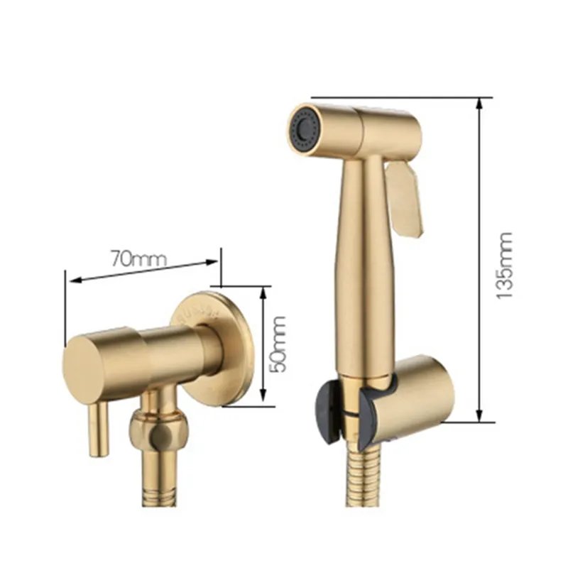 DHgate.com:Wall-Mounted Brushed Gold Bidet: Premium Bathroom Bidet Tap ...