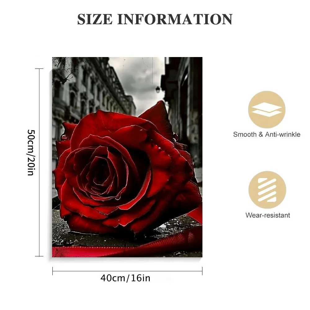 red rose canvas