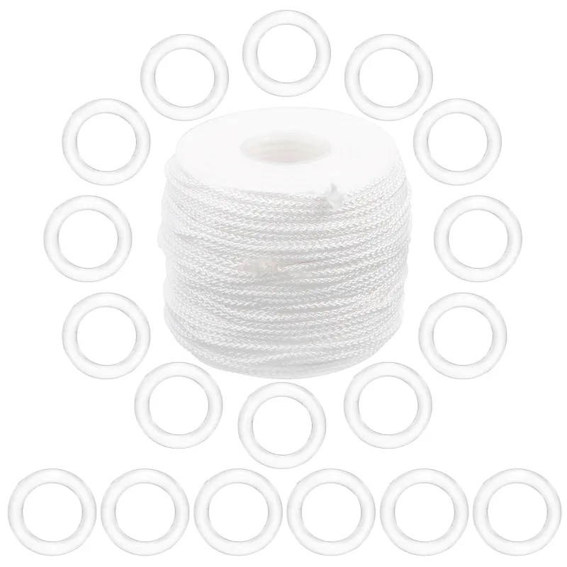 Roman Shade Rings and Pull String Rope Kit for Roman Blind Repair from ...