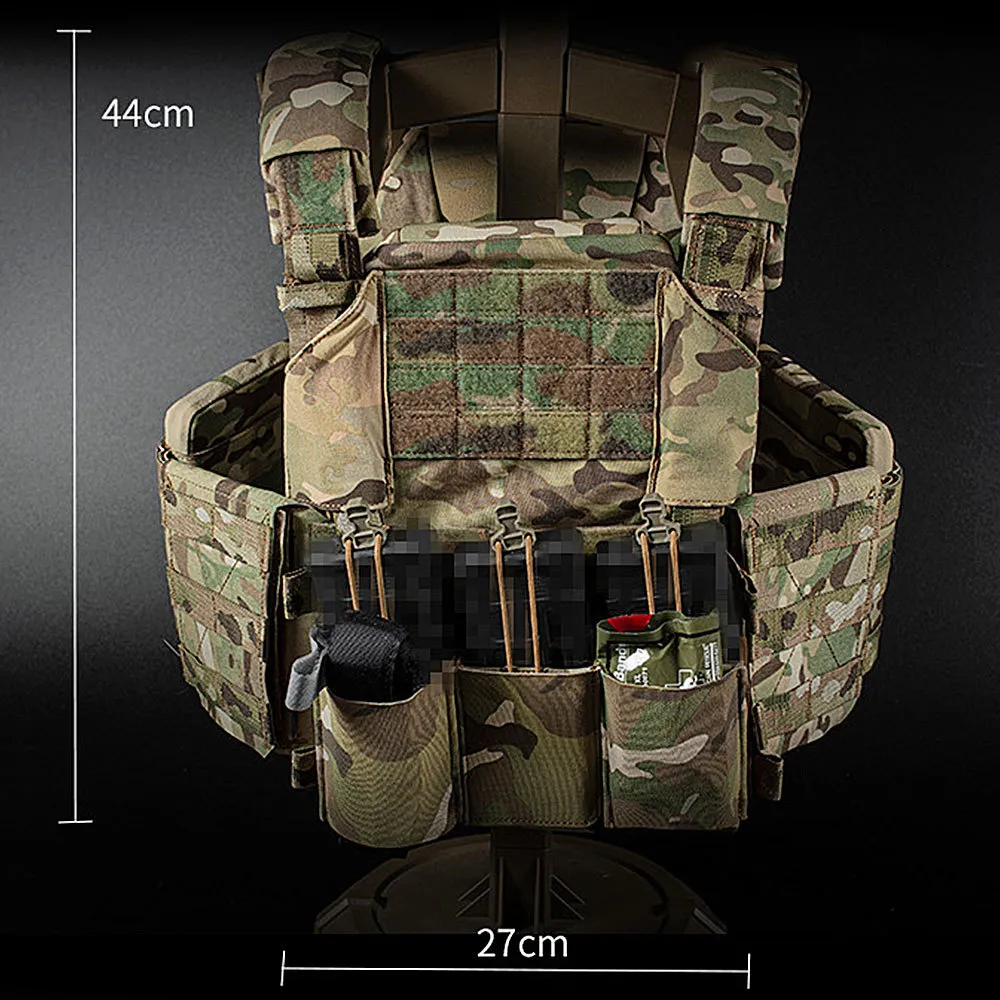 Tactical Vest THORAX Plate Carrier HSP Front & Rear Bag TRMP Magazine ...