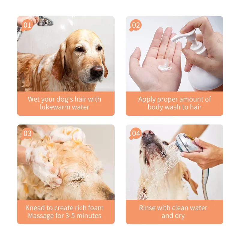 2-in-1 Dog Shampoo & Conditioner - 100ml Gentle Pet Wash for Sensitive ...