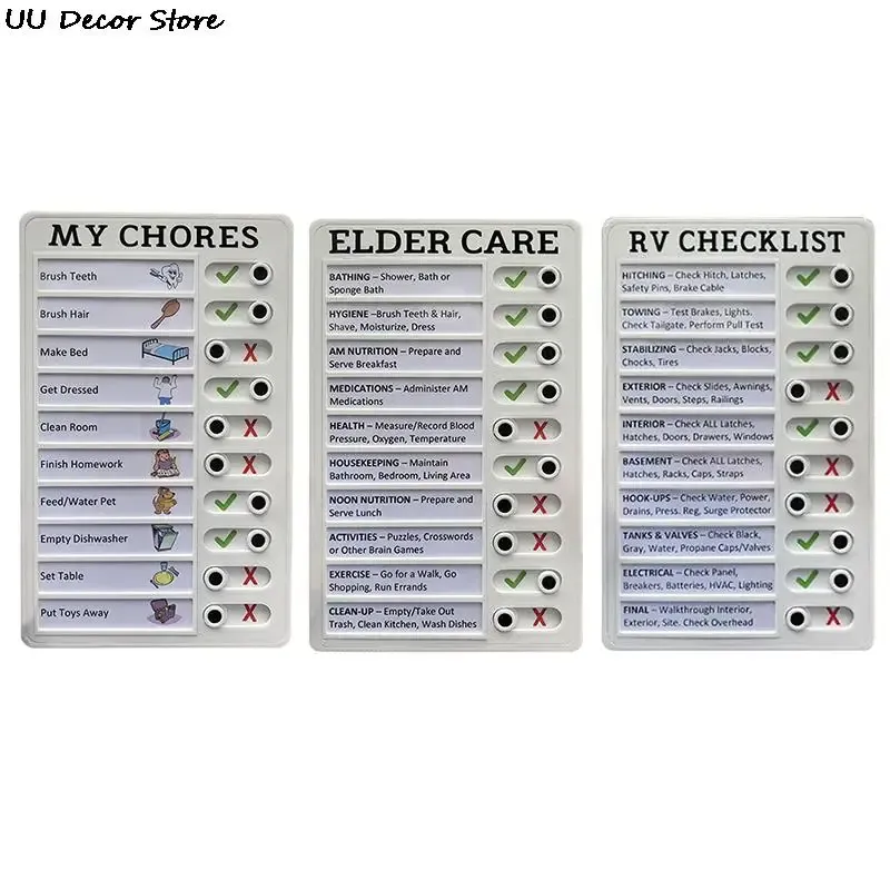 DHgate.com:Memo Plastic Reusable RV Checklist Board, 1 Pack, White, Dry ...