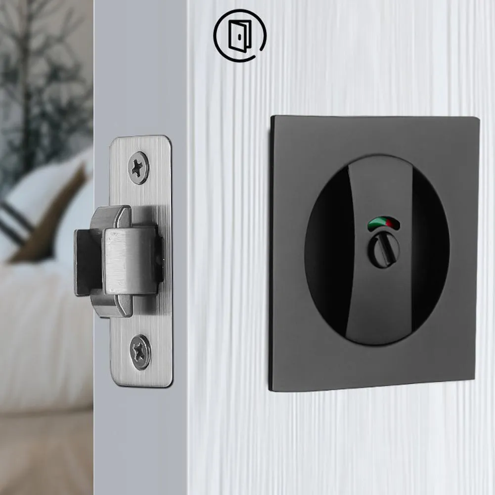 Sliding Door Lock with Embedded Indicator Double Hook for Wooden ...