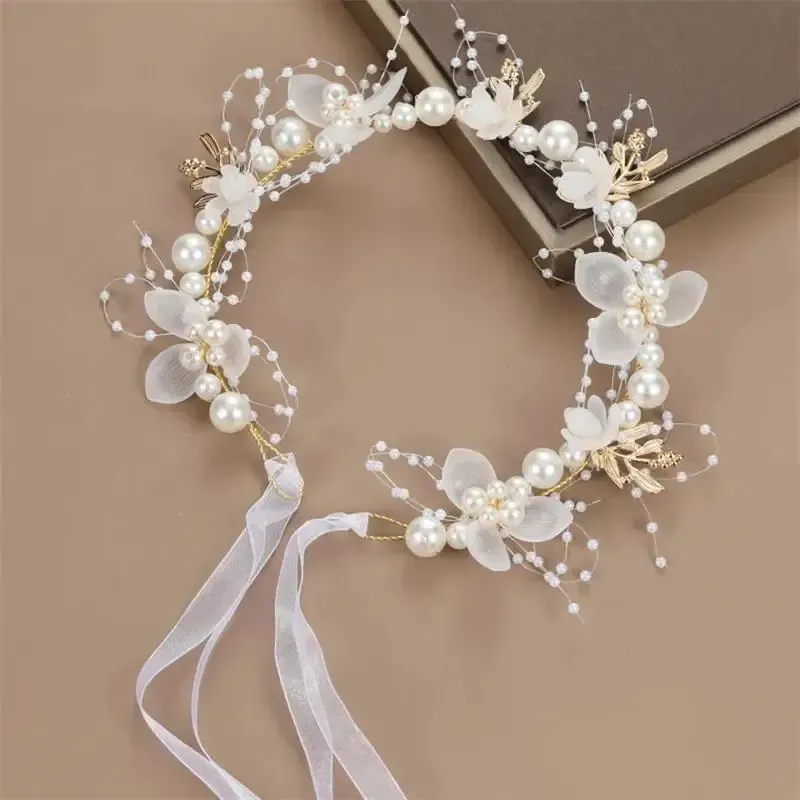 DHgate.com:Pearl Flower Garland Head Hoop: Bohemian Beaded Headband for ...