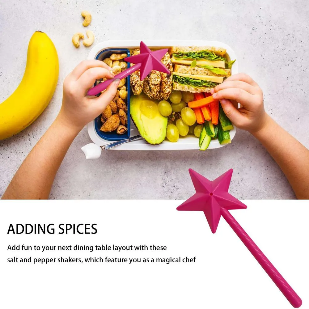 Magical Star Wand Salt & Pepper Shakers | Refillable Spice Dispenser ...