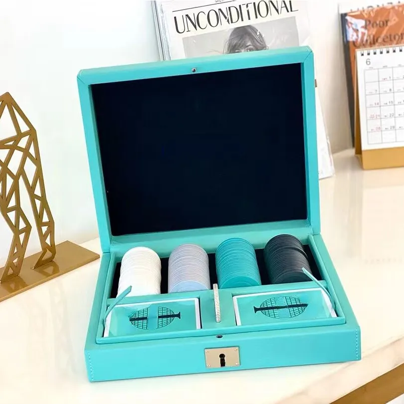 Designer Cyan Jetton Set for Playing Card Games and Entertainment from ...