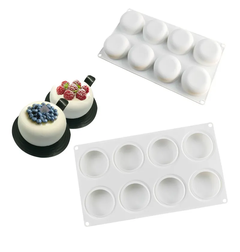 Oblate Mousse Silicone Molds - 5 Unique Chocolate Cake Moulds for ...