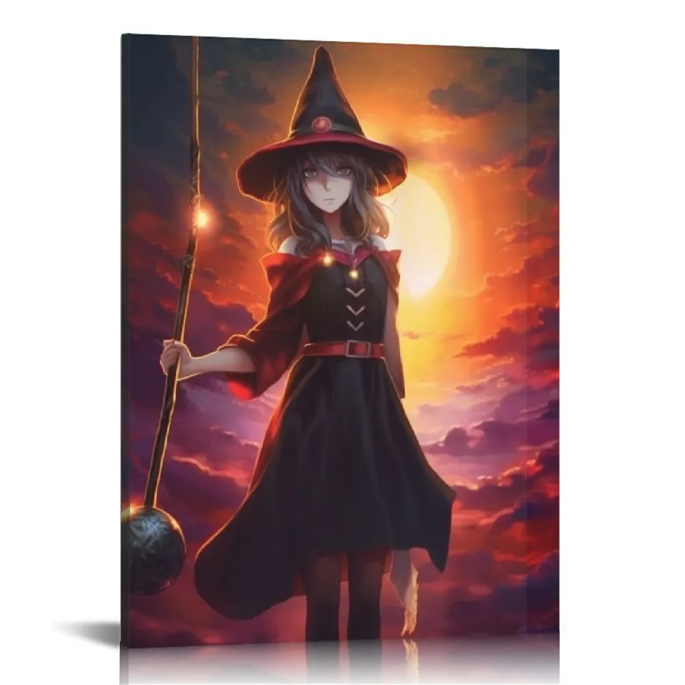 Megumin Magician Kawaii Anime Posters Canvas Princess Wall Art Prints ...