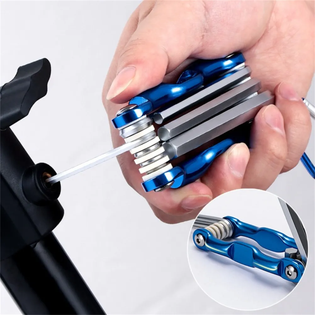 High Impact Metric Folding Hex Key Set For Bike For Home Repair And ...