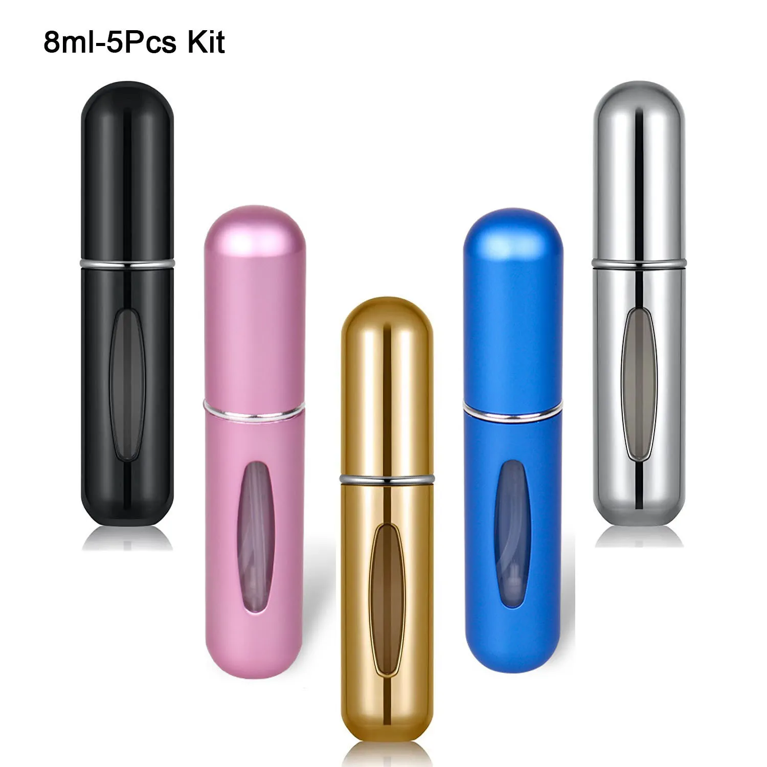 DHgate.com:5-Pack 5ml/8ml Mini Portable Refillable Perfume Spray Bottles, Leakproof Travel Size ...